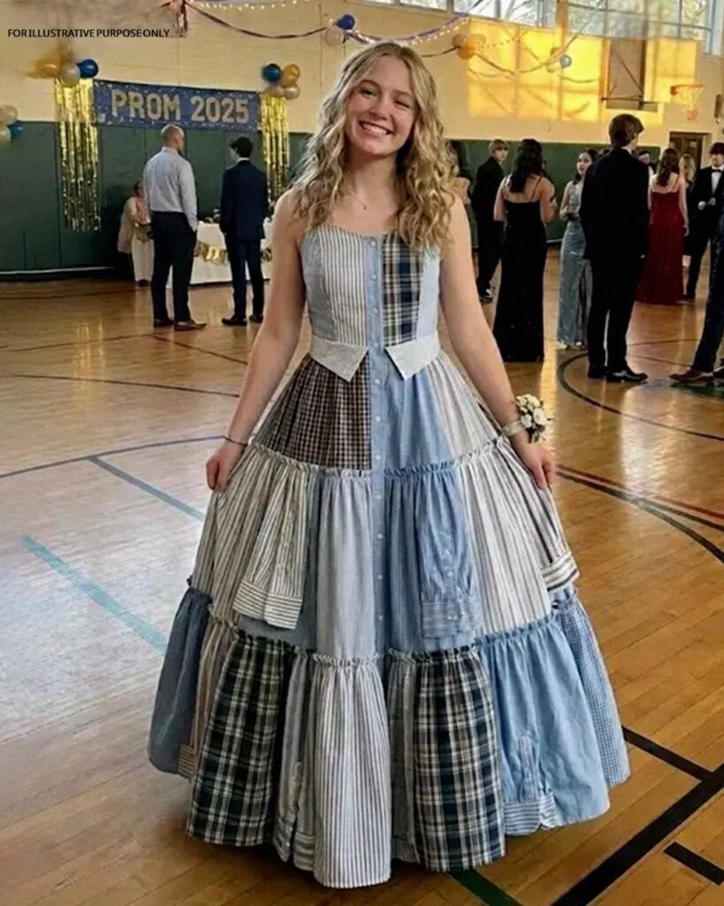 I Sewed a Dress From My Dad’s Shirts for Prom in His Honor – My ...